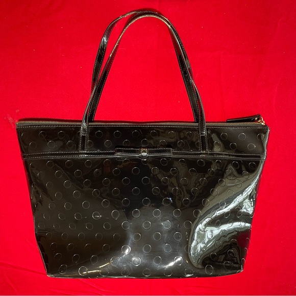 kate spade | Bags | Kate Spade Sophie Camellia Black Patent Leather ...